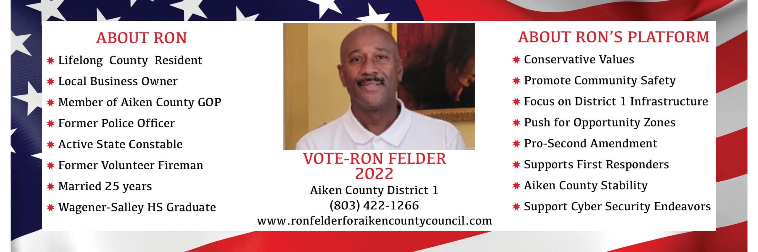 Photo Gallery – Ron Felder for Aiken County Council