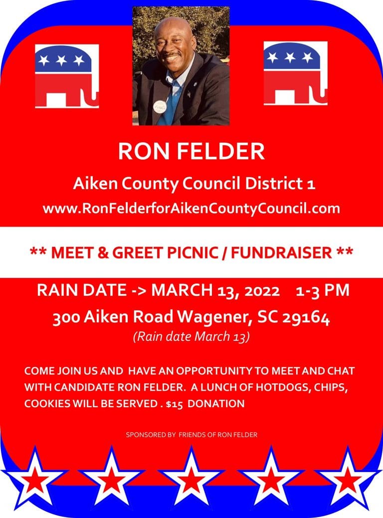 Meet & Greet Picnic/Fundraiser – Ron Felder for Aiken County Council